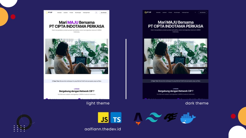 Jasa Pembuatan Website Modern Fullstack AstroJS dan TailwindCSS