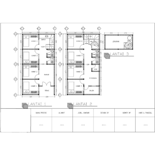 Jasa Desain Denah Bangunan 2D Site Layout untuk Rumah/Toko/Gedung