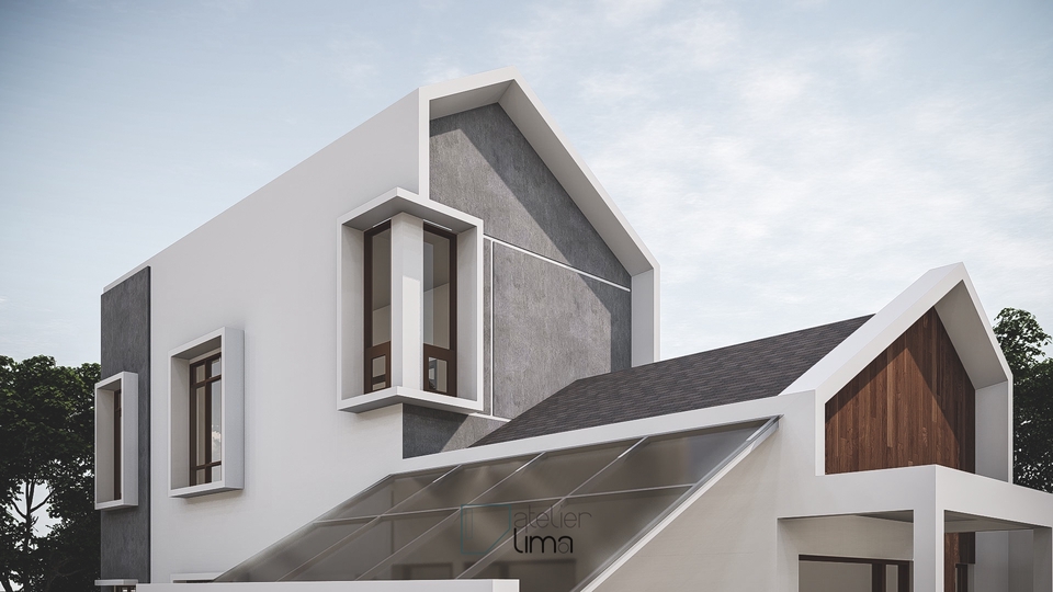 Desain Arsitektur (3D Rendering, Gambar Teknis)
