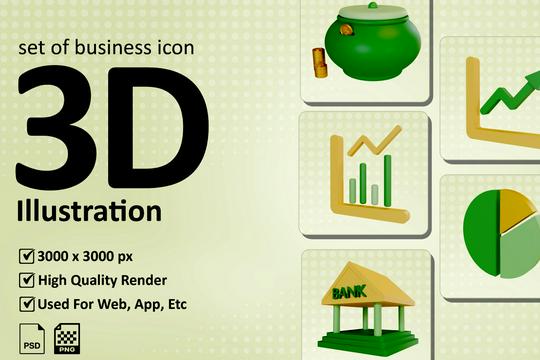 render 3D icon untuk website atau untuk di sosial media
