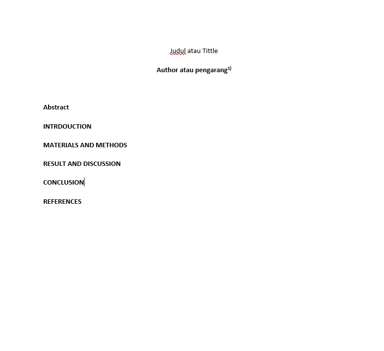 Jasa Penulisan Jurnal (sesuai template)