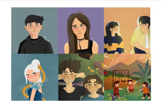 [ilustrasi 2d] desain karakter ilustrasi lucu