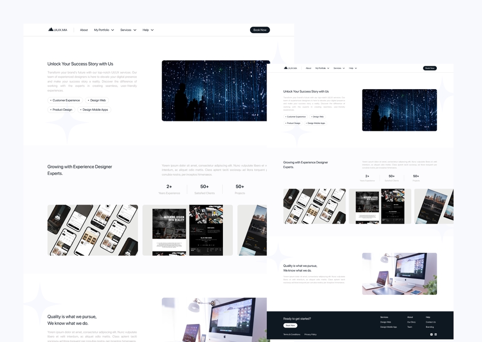 Jasa Desain UI/UX Mobile, Website Minimalis, Clean, Responsif dan Modern