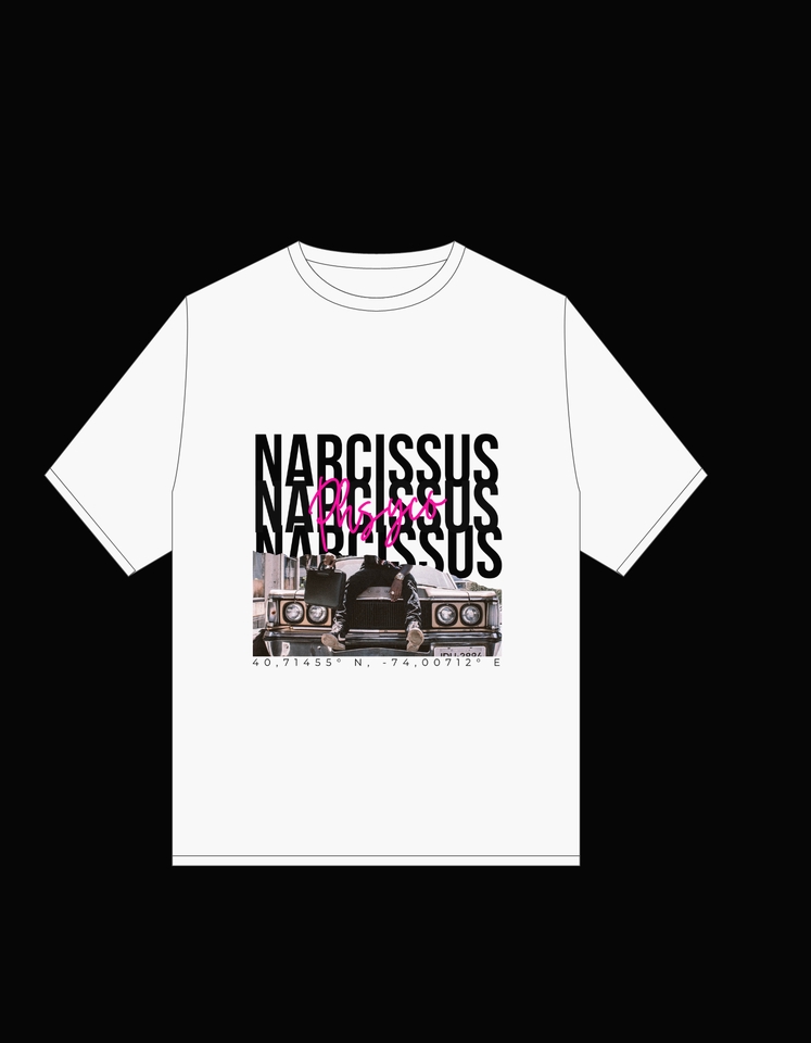 Design Kaos typography aesthetic 2 sisi terbaru customized