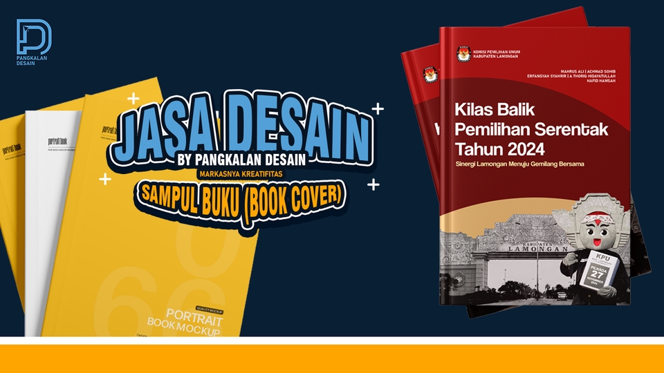 Desain Sampul Buku (Book Cover), Sampul EBook, Sampul Laporan