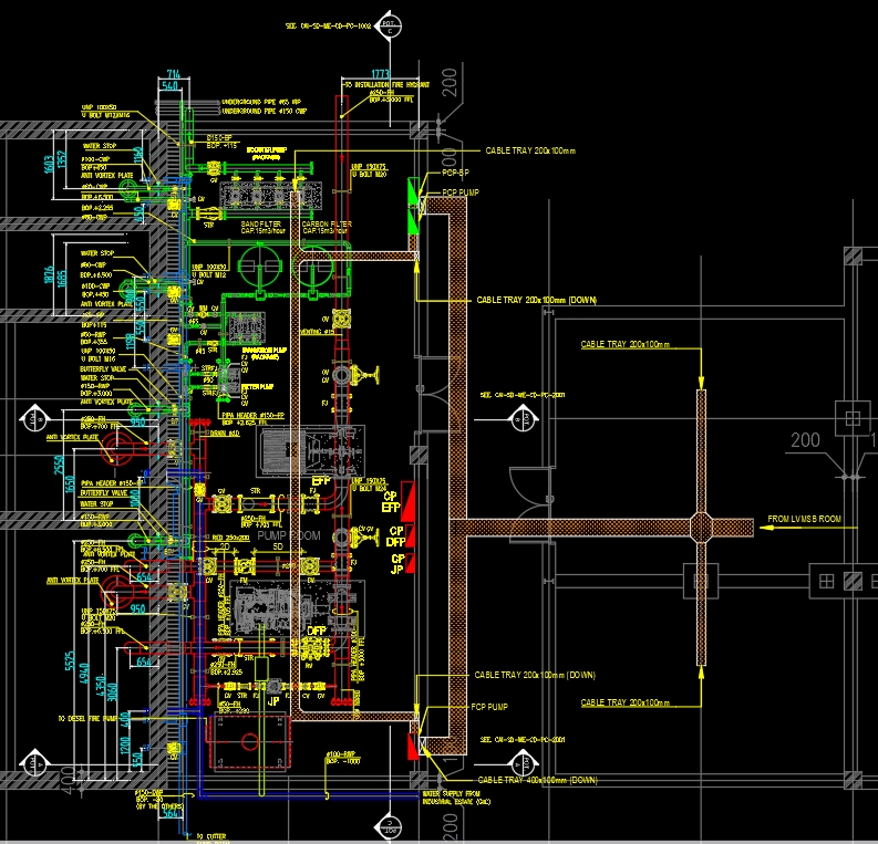 CAD DRAWING MEP 2D