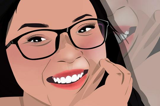Desain Wajah Vector Ilustration