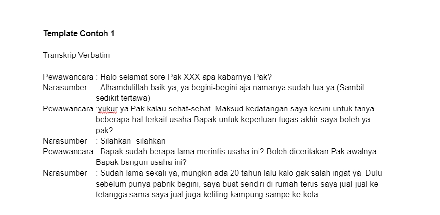 TRANSKRIP AUDIO/VIDEO TO TEXT (VERBATIM) BAHASA INDONESIA