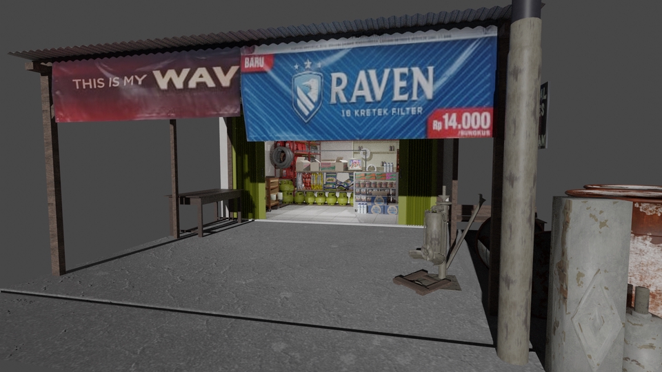 Pembuatan Environment 3D Modeling dan Objek Benda untuk Video Animasi