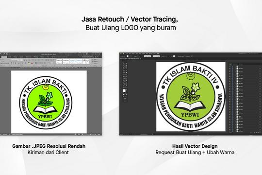 Jasa Retouch / Vector Tracing, Buat Ulang LOGO/GAMBAR Yang Buram