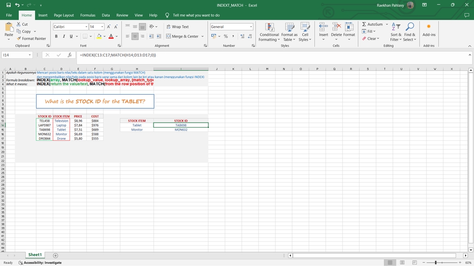 Pengolahan dan Analisis Data Microsoft Excel Dengan Vlookup, Pivot Table, dan Fungsi Lainnya