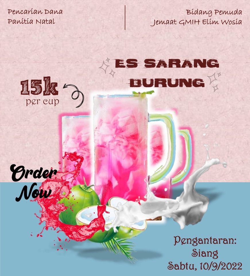 Desain iklan produk (Baner, Poster, iklan audio visual)