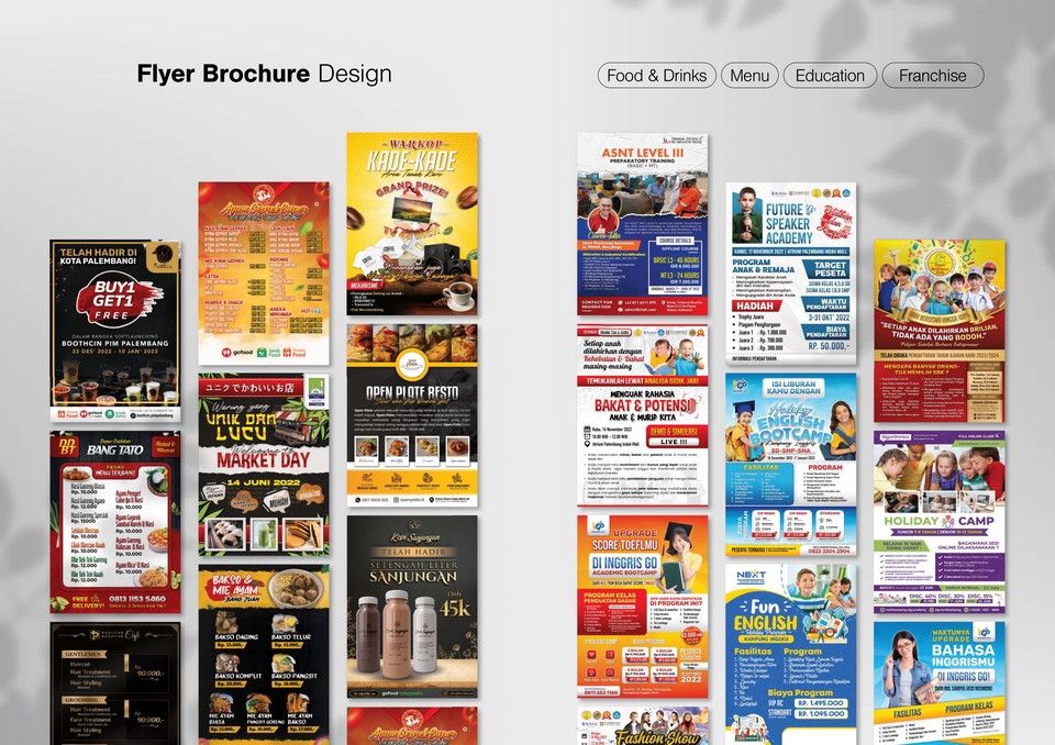 Desain Flyer, Brosur, Poster & Banner - Profesional 8 Jam
