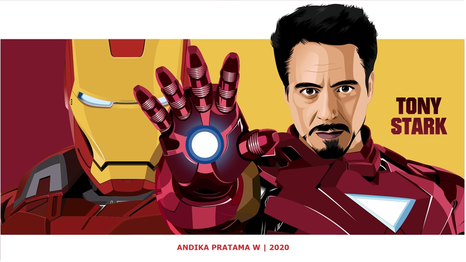 Desain Vector Portrait Art - Detailed