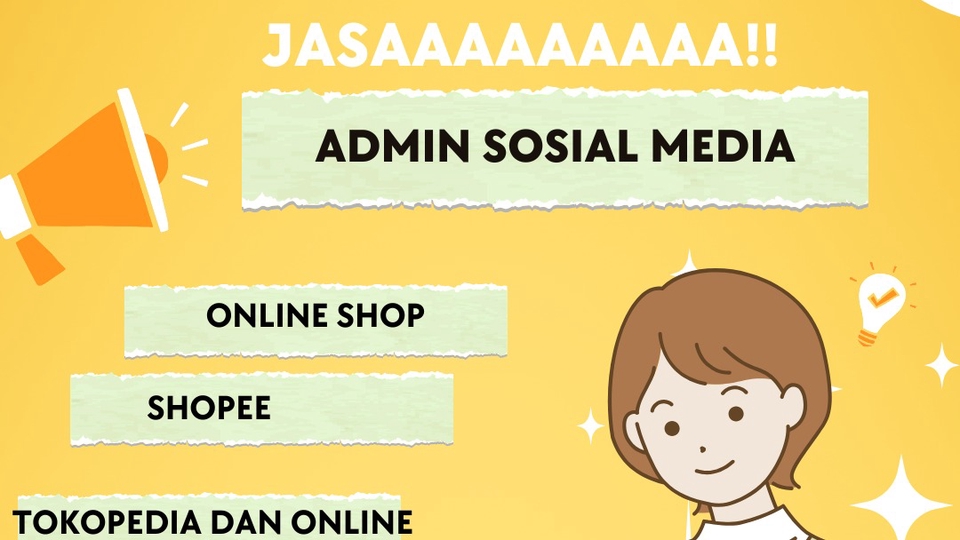 JASA ADMIN ONLINE SHOPP, MARKETPLACE DAN MEDIA SOSIAL