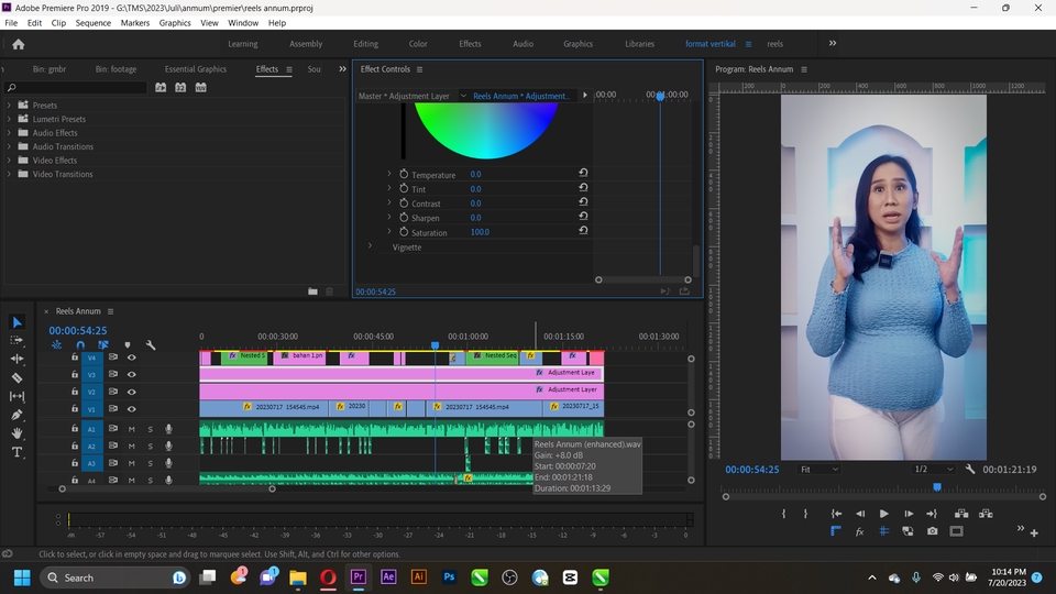 VIDEO EDITING SHORTS VIDEO ( REELS, YOUTUBE,TIKTOK ) 1 HARI JADI