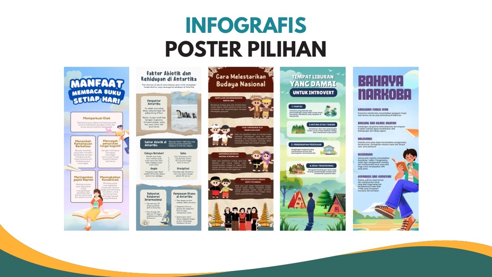 Jasa Desain Infografis Profesional: Poster | Iklan | Webiner | Dll