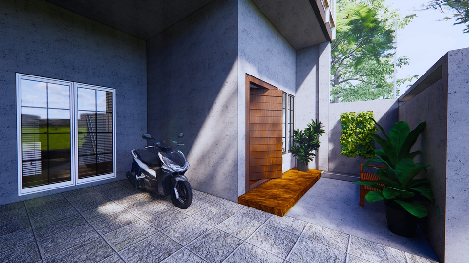 Jasa rendering Eksterior & Interior (Cafe, Rumah, dll)