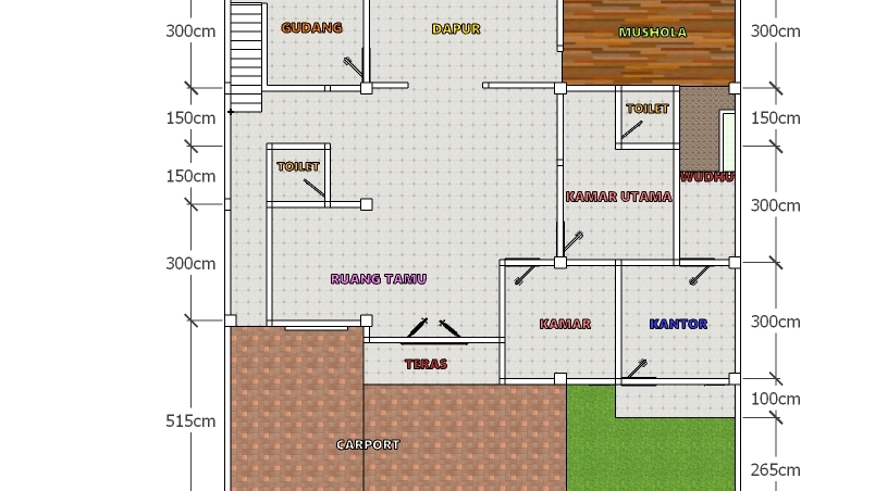 Jasa Desain Denah Rumah, Cafe, Ruko, Perumahan, Kos, 2D AutoCAD / 3D ...