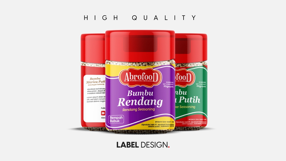 Desain Label Kemasan , Packaging Design . Label Design makanan dan minuman