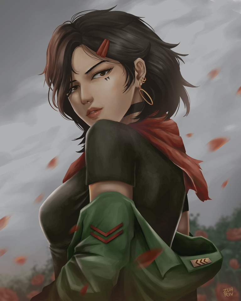 Illustrasi Semi Realis, Desain Karakter, Fanart