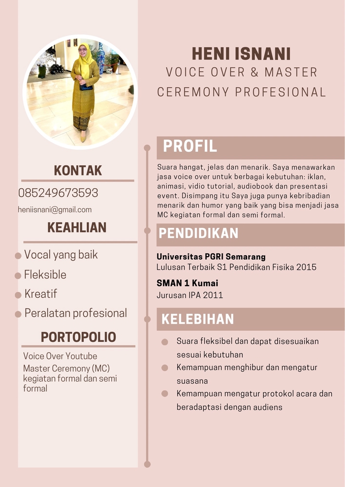 Master of Ceremony Acara Formal dan Semi Formal