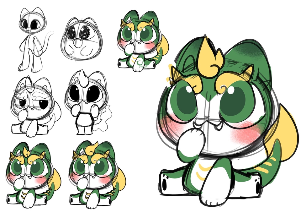 รับวาดและออกแบบตุ๊กตามาสคอต สไตล์น่ารัก