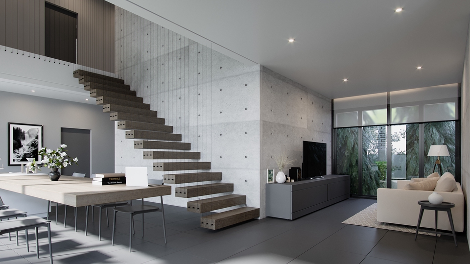 3D Perspective render (Exterior / Interior)