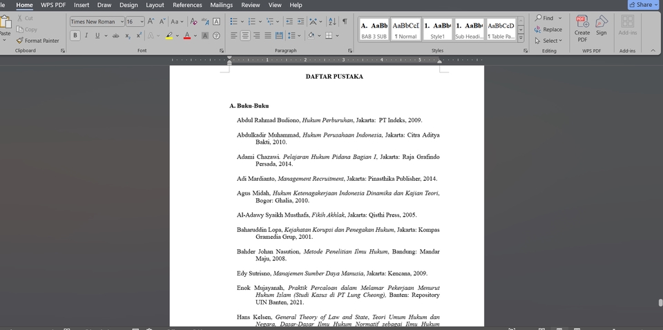 Jasa Merapihkan Makalah, Skripsi, Tugas Akhir, dan Lain-lain