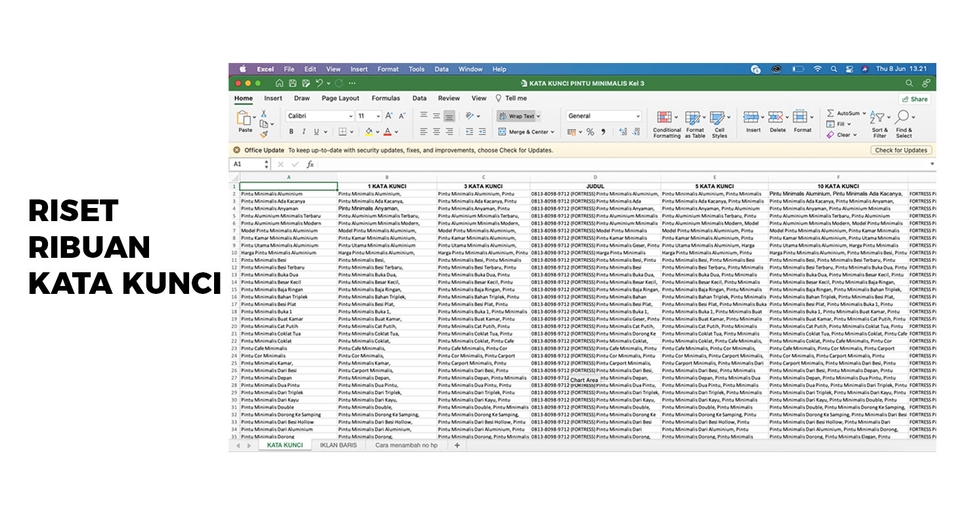 RISET 1000 KATA KUNCI REKOMENDASI PRODUK