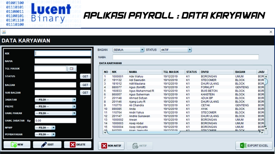 Pembuatan Aplikasi Payroll Desktop