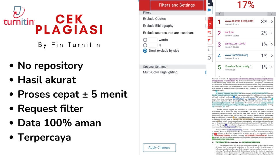 Cek Turnitin No Repository
