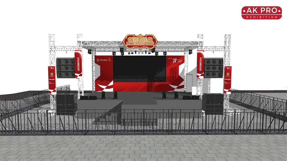 3D Layout Event, 3D Exhibition Booth & Grpahic Design Berpengalaman