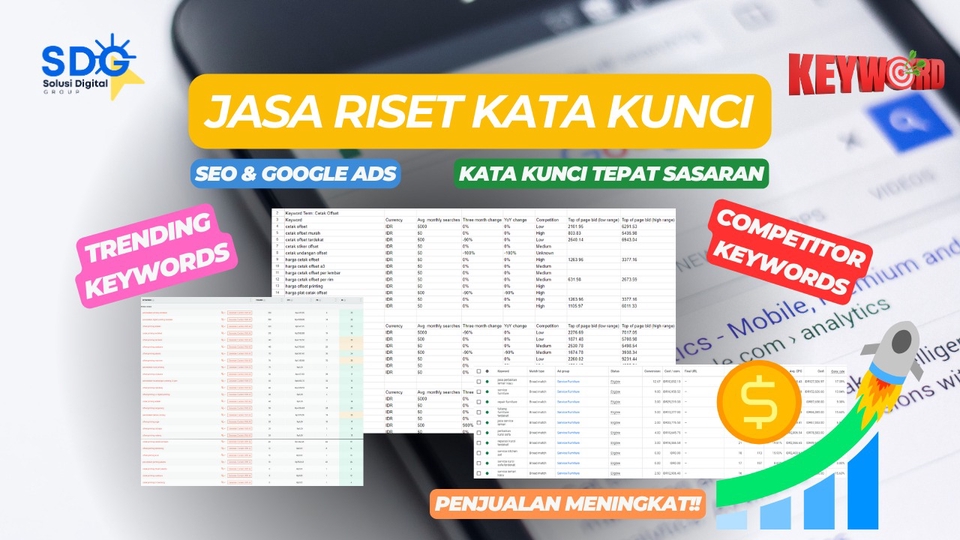 Jasa SEO Riset Kata Kunci ---> Google Ads, SEO