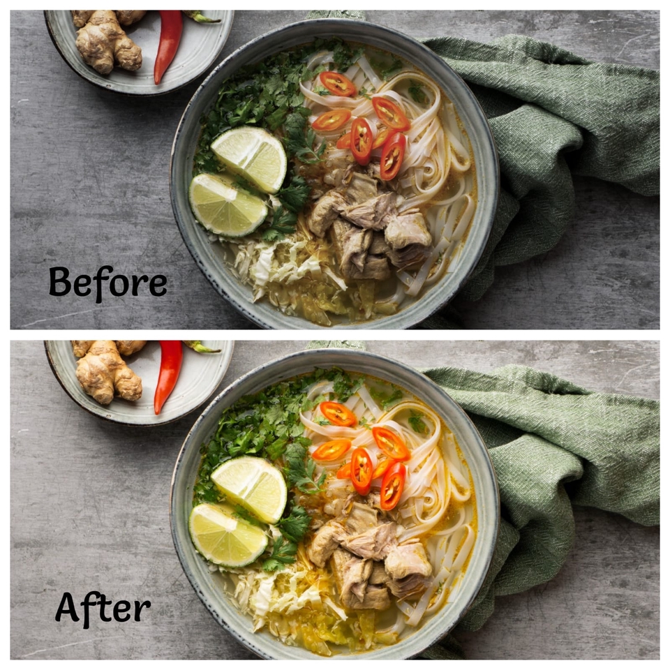 Food & Beverage Photo Editing