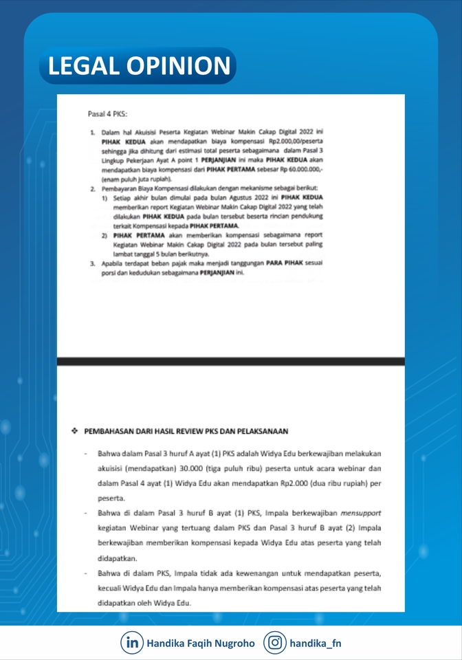 Contract drafting, OSS, Perizinan, Legal Review, Konsul Perdata, Pidana ...