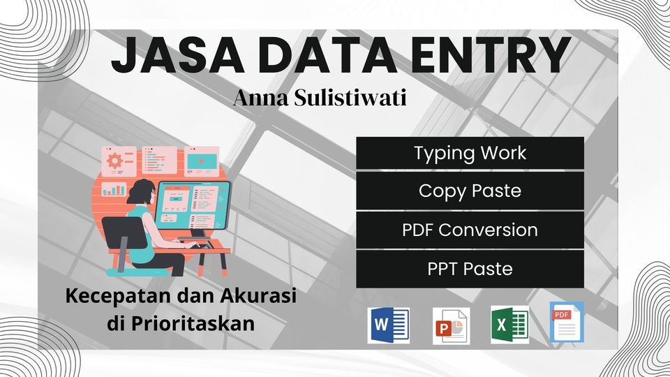 Jasa Data Entry melayani Entry data (word, excel, Ppt, Pdf )dan Olah ...
