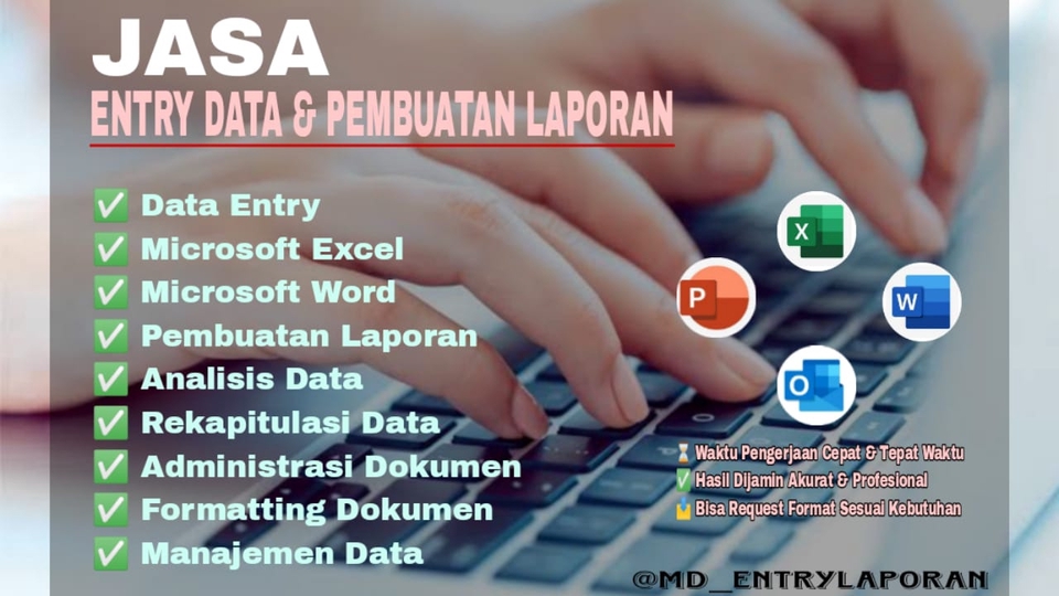 Jasa Entry Data & Laporan Excel/Word