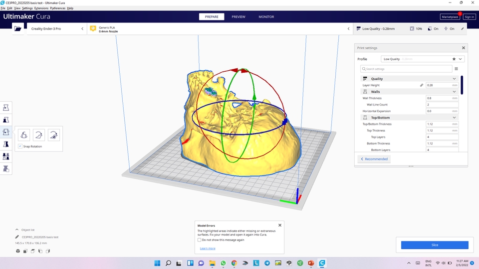 Splicing/Slicing/Ekstraksi Model 3D Medis dari Hasil Pencitraan/Imaging ...