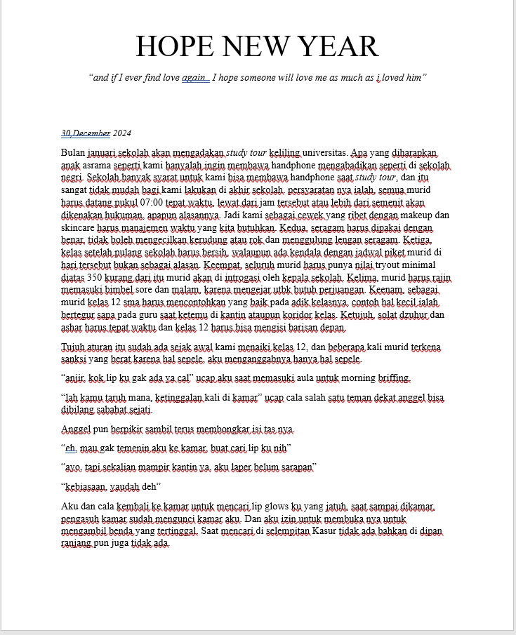 Jasa Menulis Cerpen, Puisi, dan Skripsi Cerita Asli atau Karangan