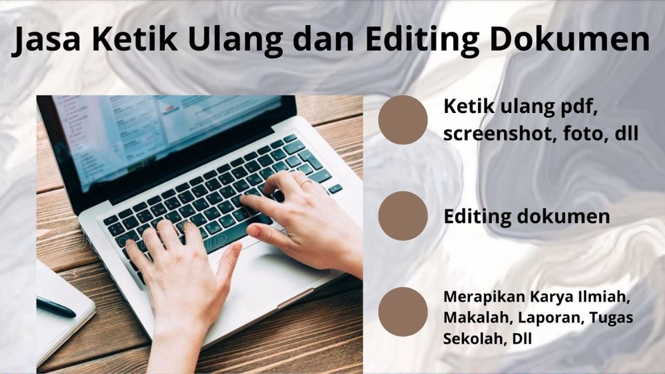 Jasa Ketik Ulang dan editing dokumen, 1 kurang dari 1 Hari jadi