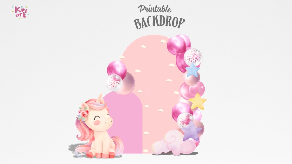 Printable Backdrop Ultah anak