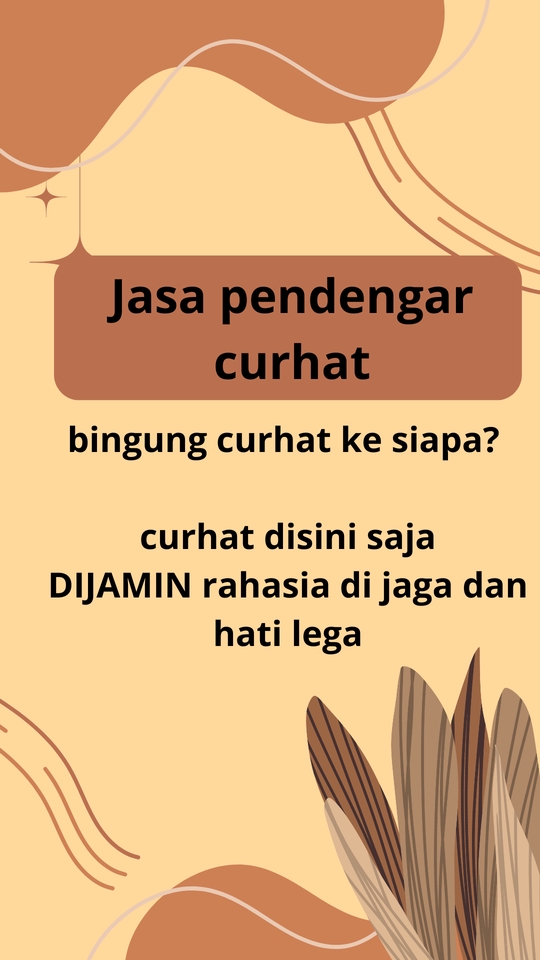 Jasa pendengar curhat online