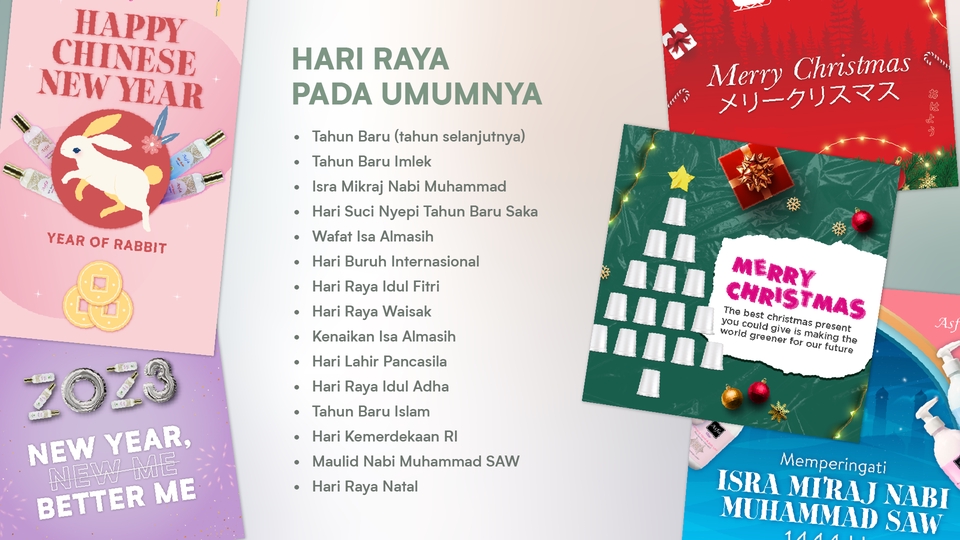 Desain Sosial Media Visual Hari Raya/Libur Nasional