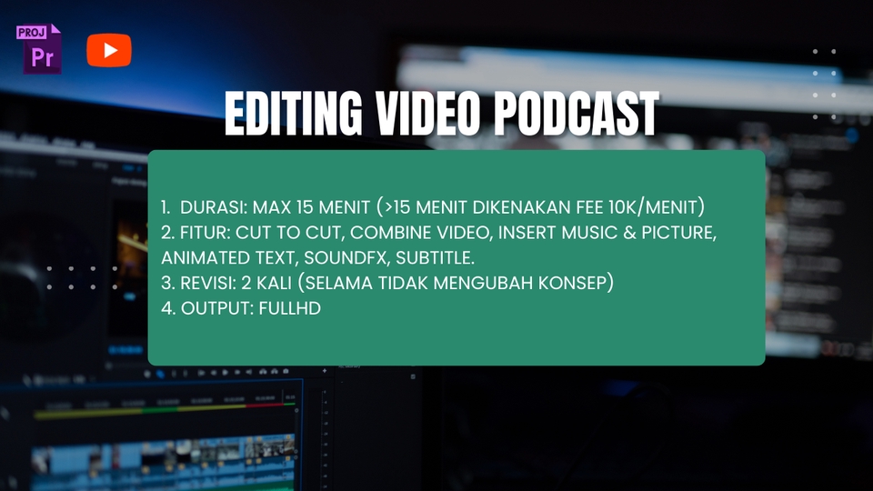 Editing Video untuk konten YouTube (Vlog / Podcast)