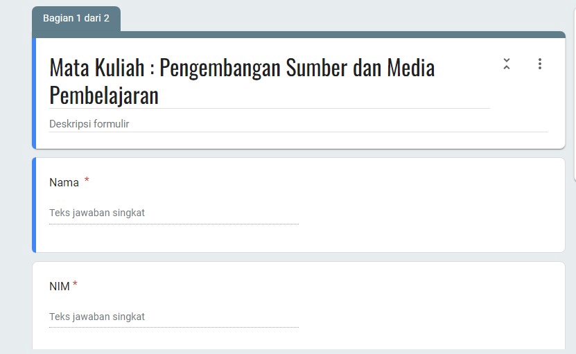 Jasa Pembuatan Google Form