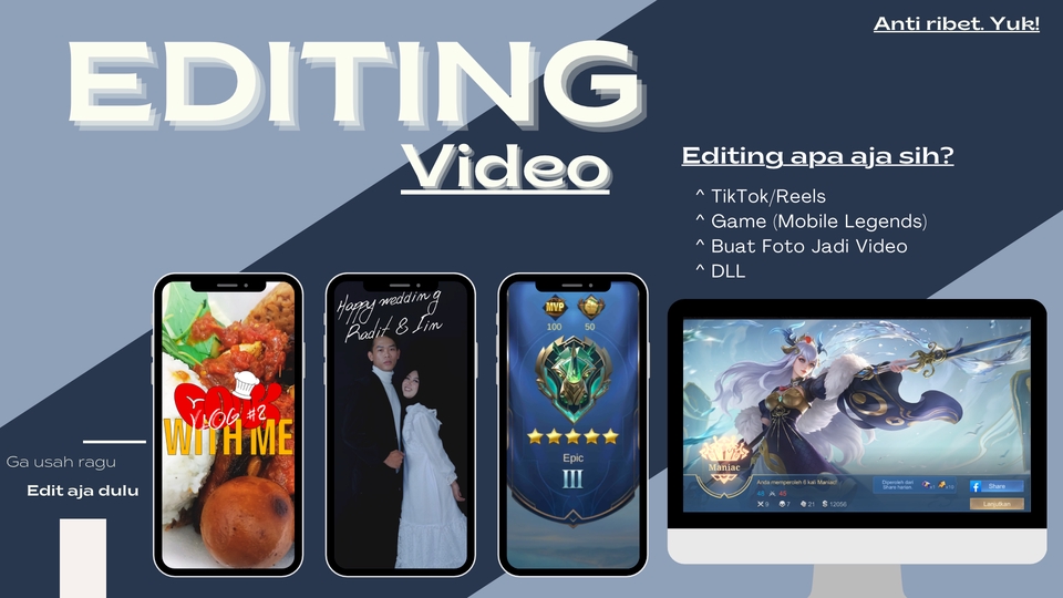 JASA EDITING VIDEO SINGKAT UNTUK TIKTOK/REELS