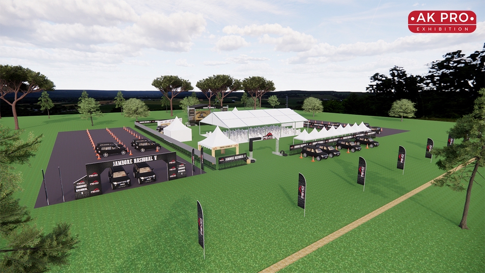 3D Layout Event, 3D Exhibition Booth & Grpahic Design Berpengalaman