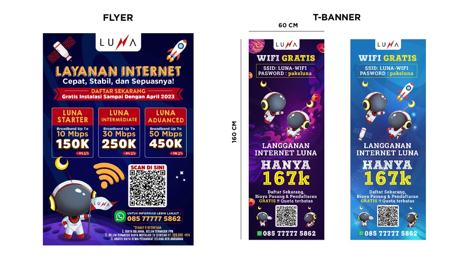 Desain Media Cetak (Flyer, Spanduk, T-Banner, Brosur, Backdrop)