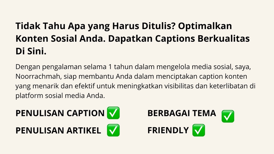 Teks Menarik untuk Konten Anda: Jasa Penulisan Caption